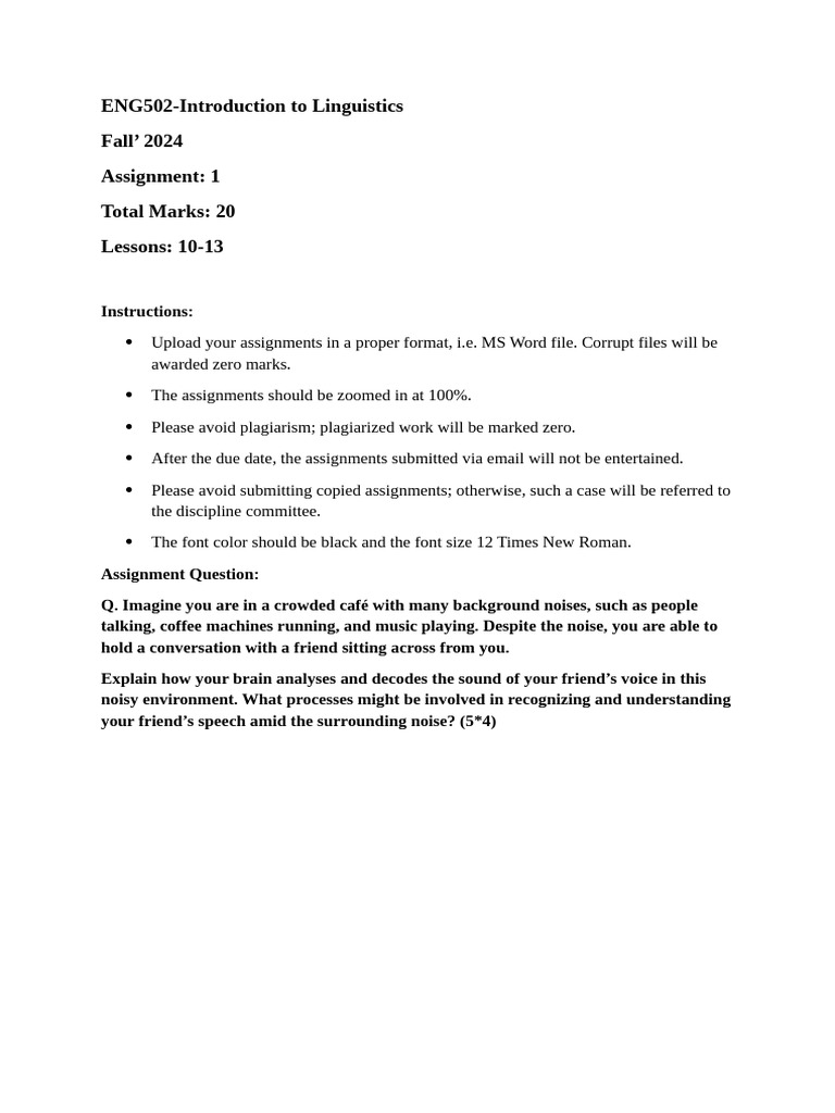 Fall 2024 - ENG502 - 1 | PDF