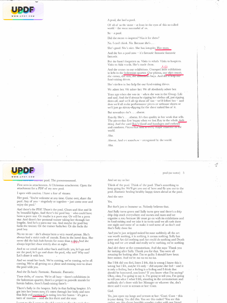 Pool No Water - Annotated | PDF