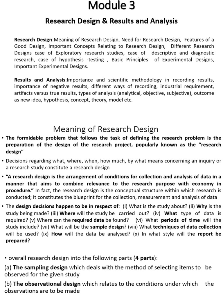 RM Unit 3 | PDF | Experiment | Design Of Experiments