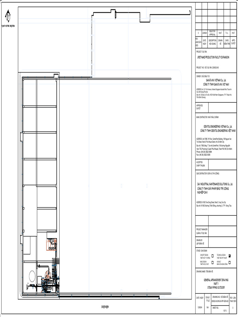 00 DWG 00 PIP GEN 002 Steam Pipe Outdoor DWG Rev.0 | PDF