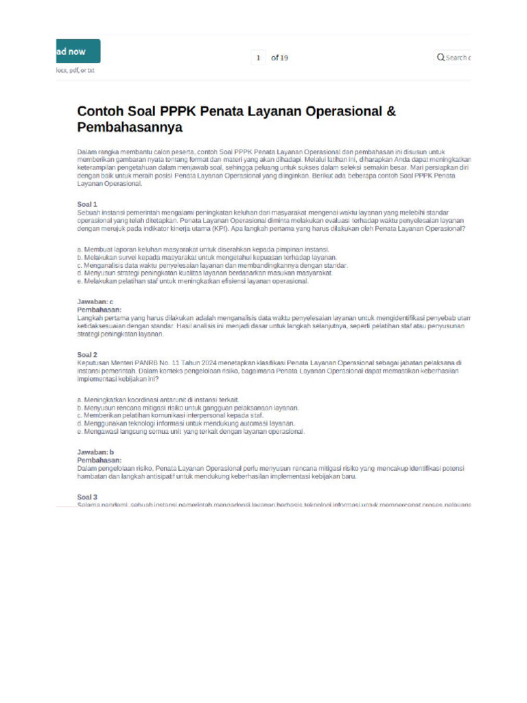 Operasional 1 | PDF