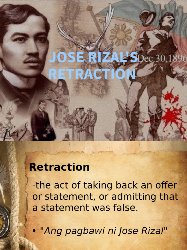 Jose Rizals Retraction | PDF