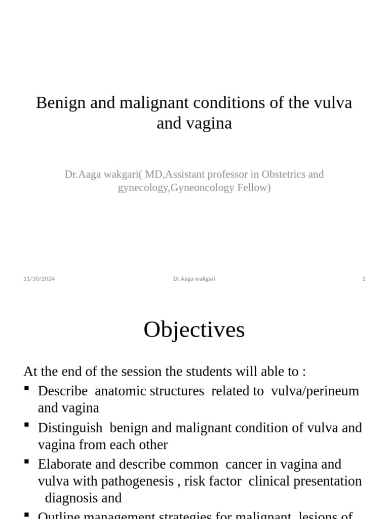 Vulvar and Vaginal Pathologies Guide | PDF | Vagina | Neoplasms