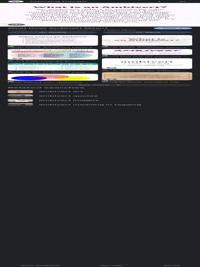 Ambivert Meaning - Google Search | PDF