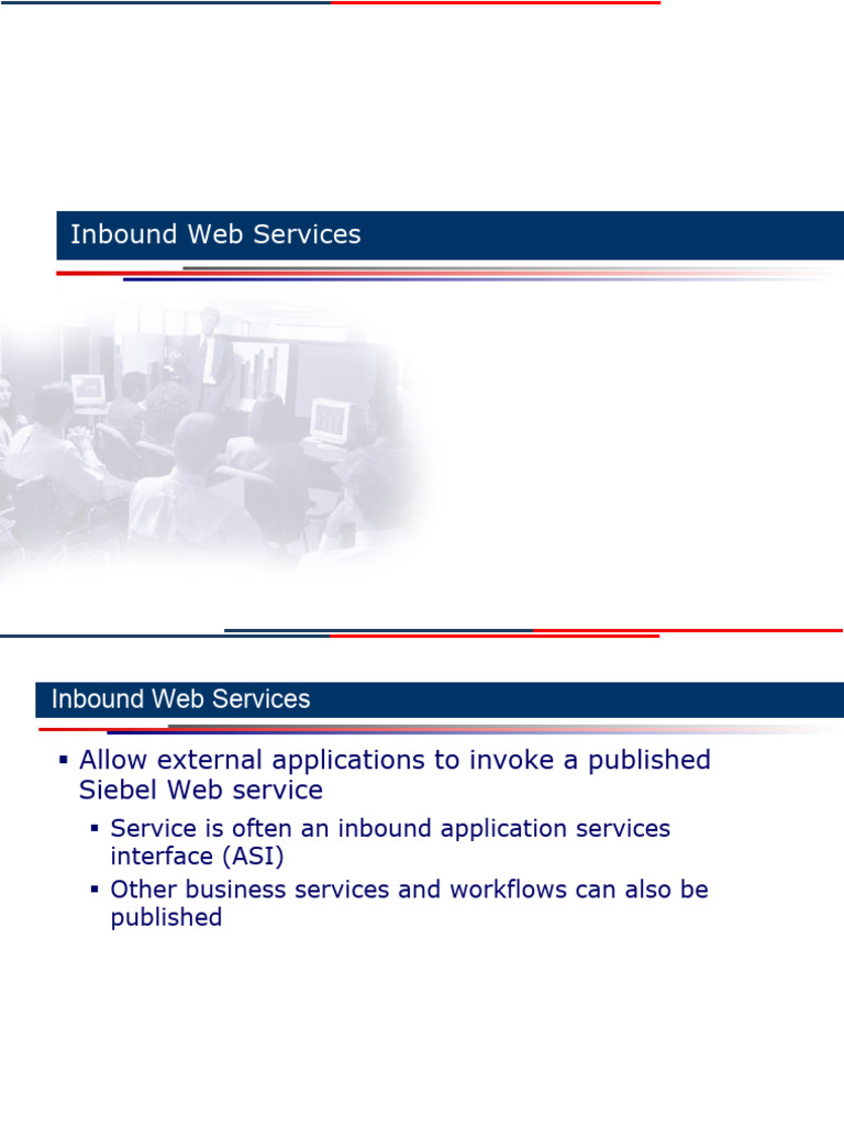 07 - Inbound Web Services | PDF | Web Service | World Wide Web