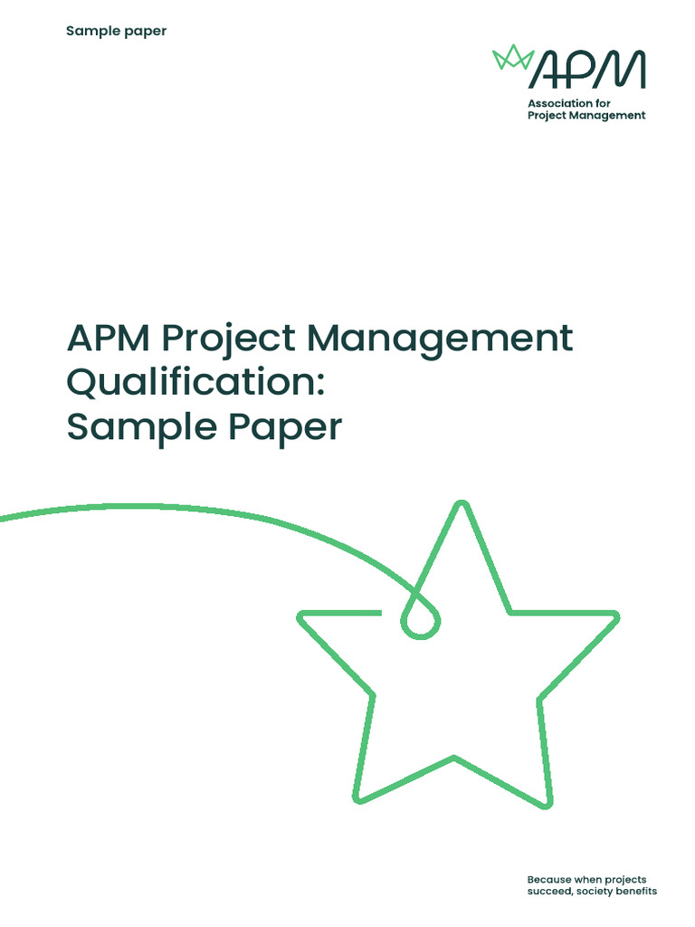 APM Project Management Qualification Sample | PDF | Project Management ...