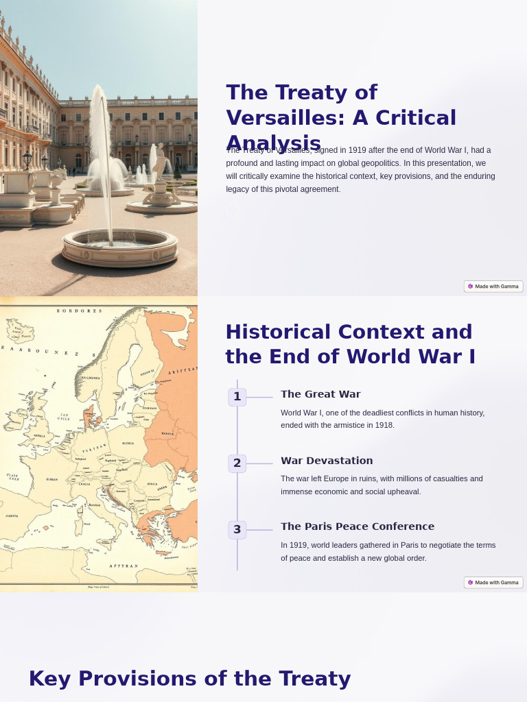 The Treaty of Versailles A Critical Analysis | PDF | World War I ...