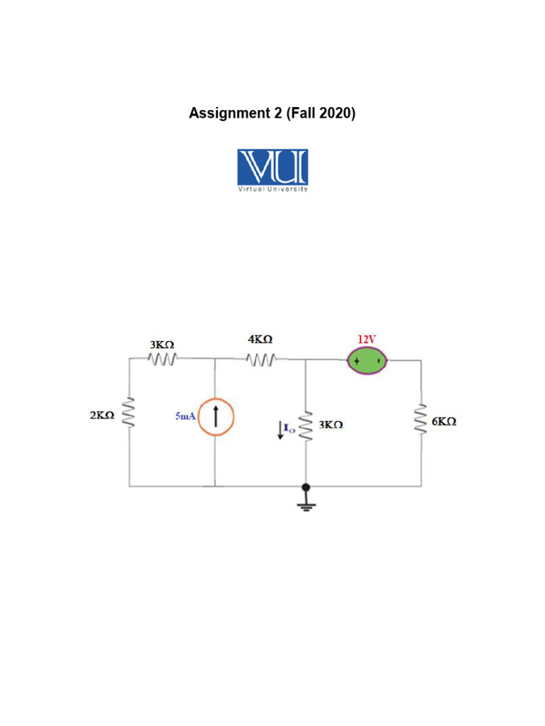 PHY301 - Previous Assignments Solutions | PDF | Series And Parallel Circuits | Resistor