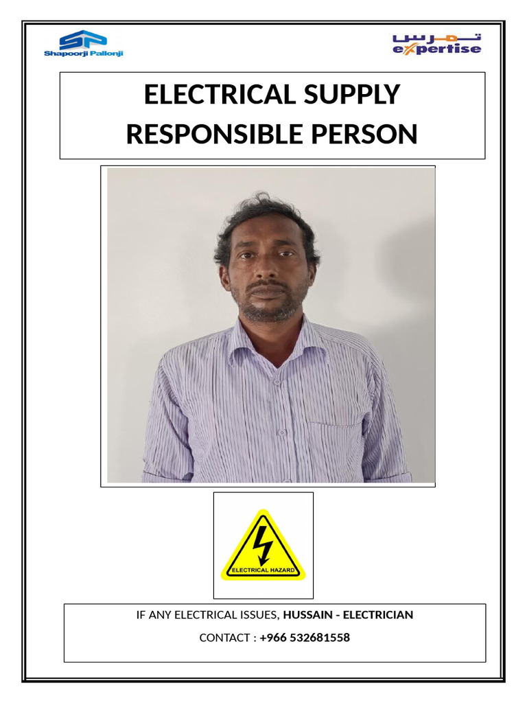 Electrical Resposible Person | PDF