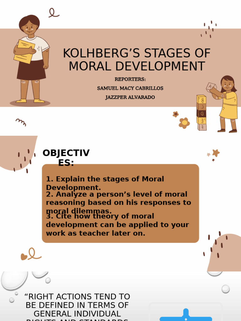 Kolhbergs Stages of Moral Development Macy | PDF | Morality | Liberal ...