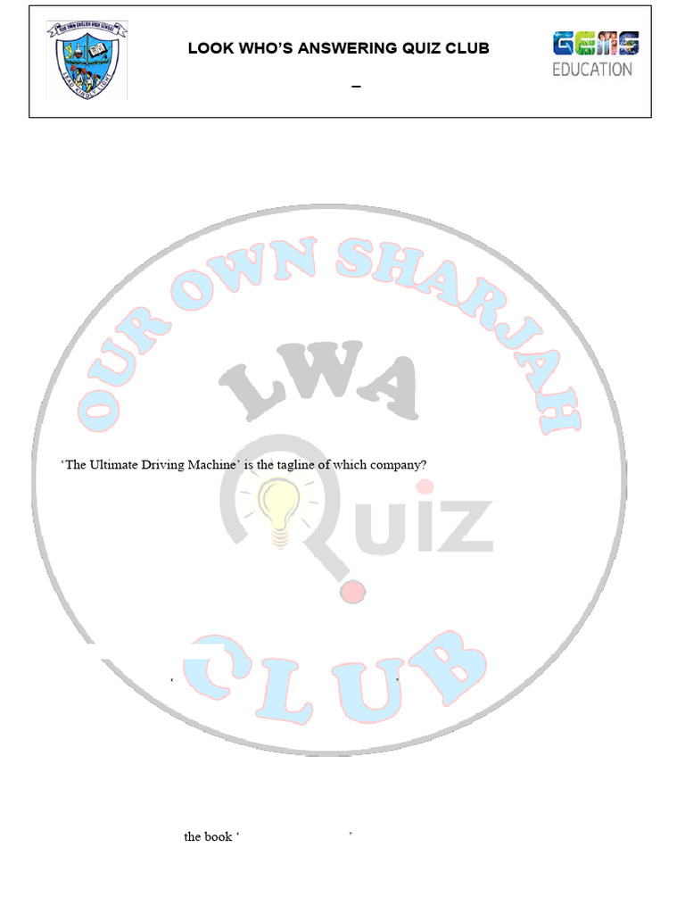 Grade 3-4 Quiz Question Bank 2024 | PDF | Greenhouse Effect | Climate ...