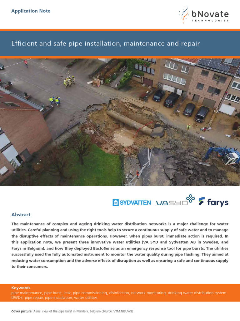 AN - 30118-01 - Pipe Installation - Maintenance - Vasyd - Farys - Sydvatten | PDF | Drinking ...