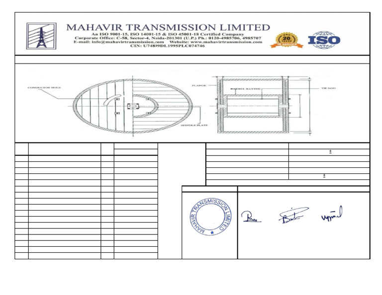 Drum Drawing ACSR - 160SQMM | PDF