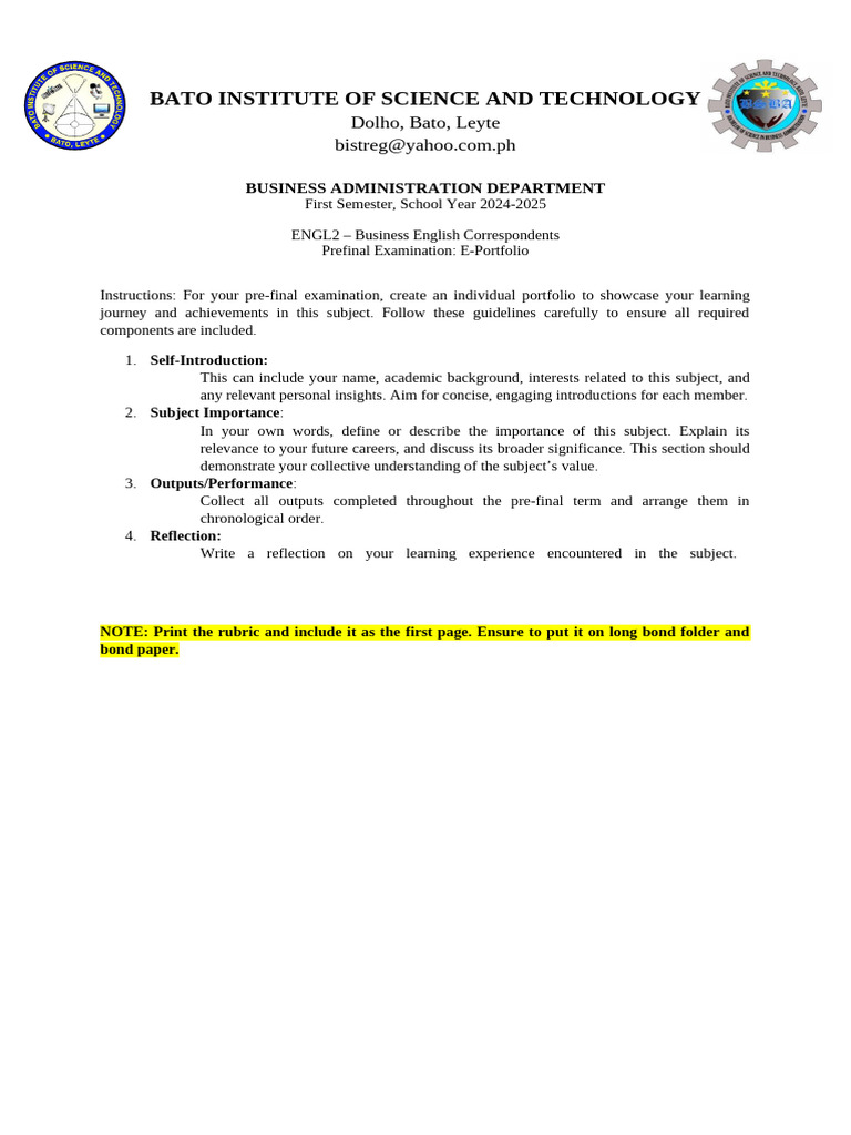 Pre Final Examination | PDF