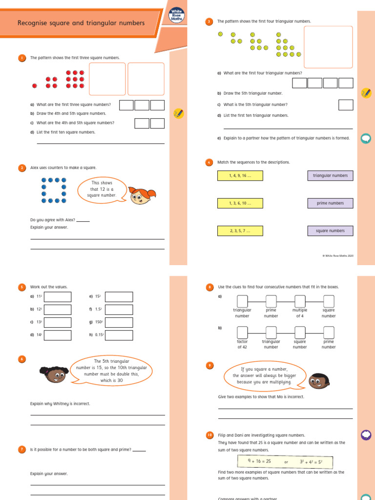 Square Number | PDF | Combinatorics | Discrete Mathematics