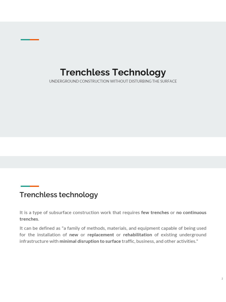 Trenchless Technology | PDF | Civil Engineering