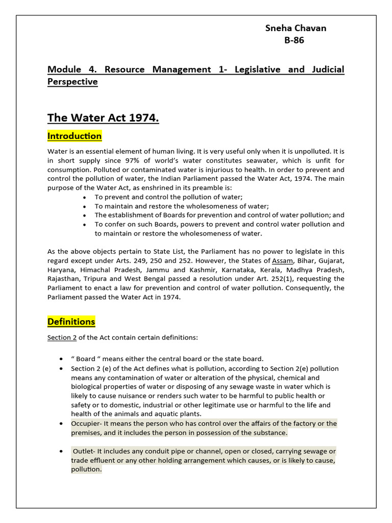 Envi Module 4. Resource Management | PDF | Air Pollution | Environmental Protection