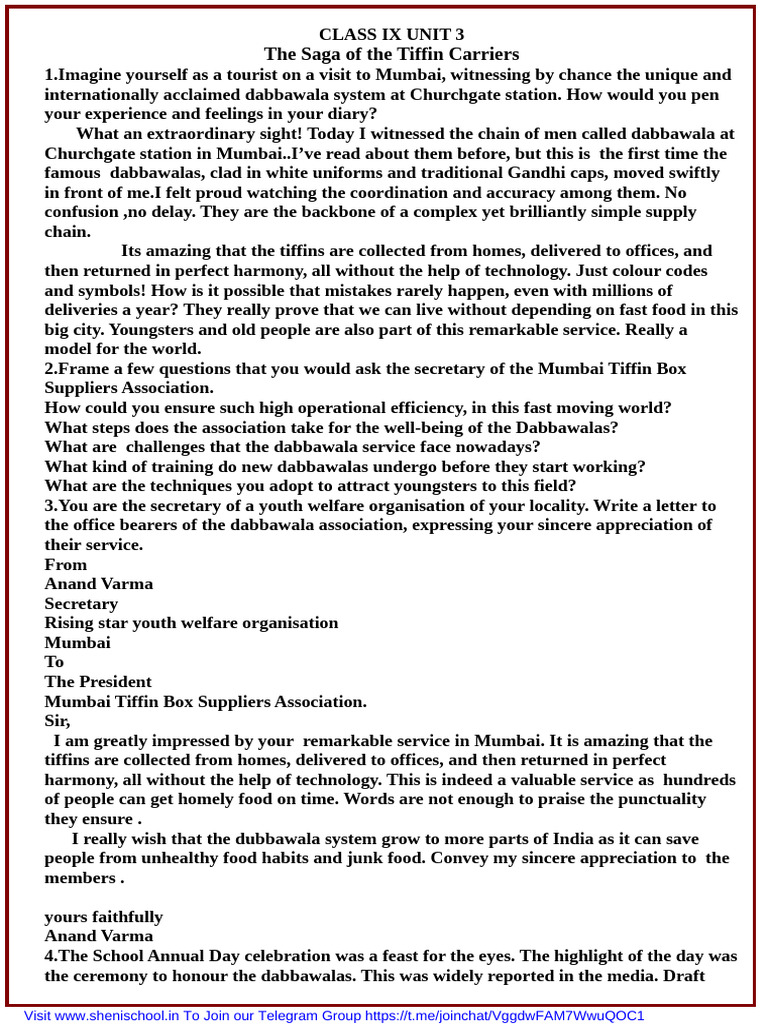 Sheniblog-Std 9 English-Unit 3 Notes-1 | PDF | Earth Sciences