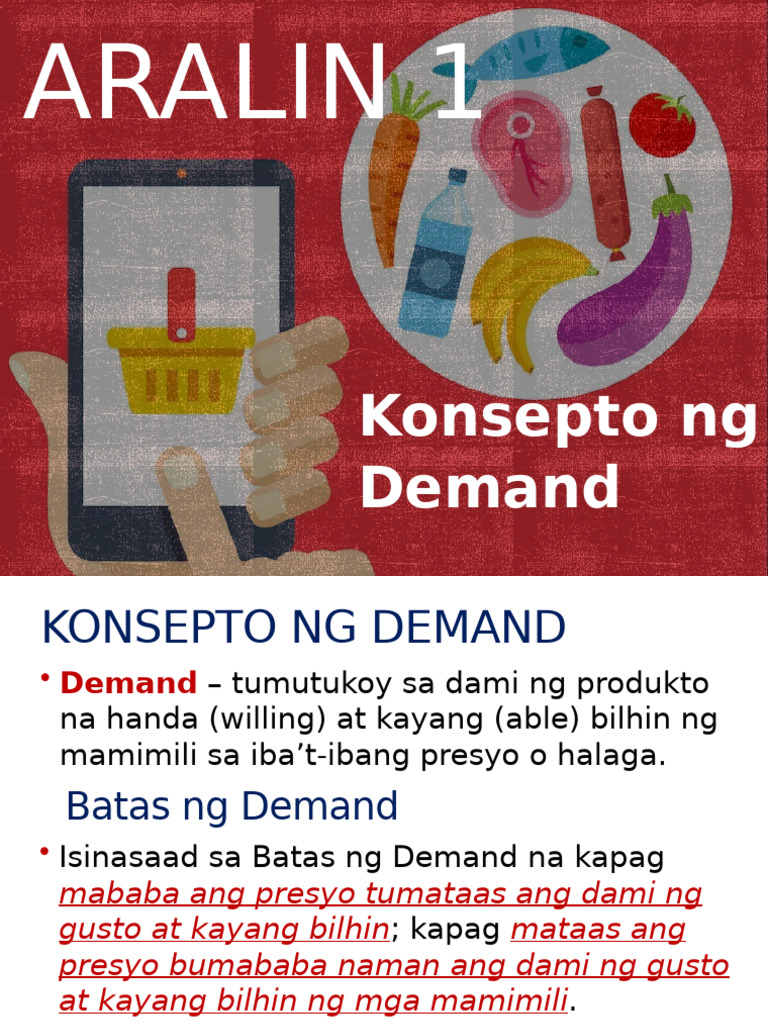 Aralin 1 Konsepto NG Demand | PDF