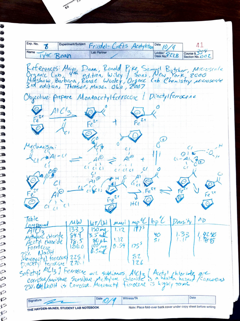 Student Lab Notebook: Experiment Records | PDF