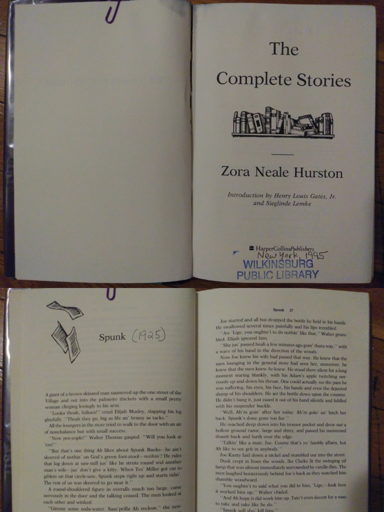 Hurston Spunk Story | PDF