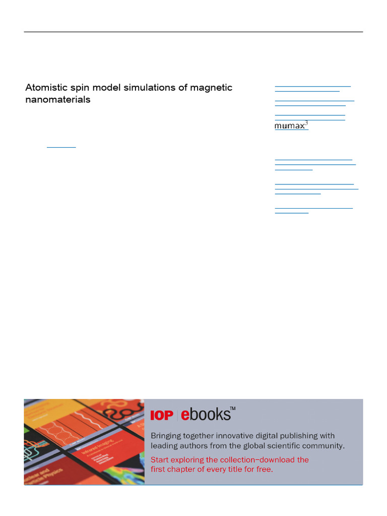 Evans 2014 J. Phys. Condens. Matter 26 103202 | PDF | Magnetism ...