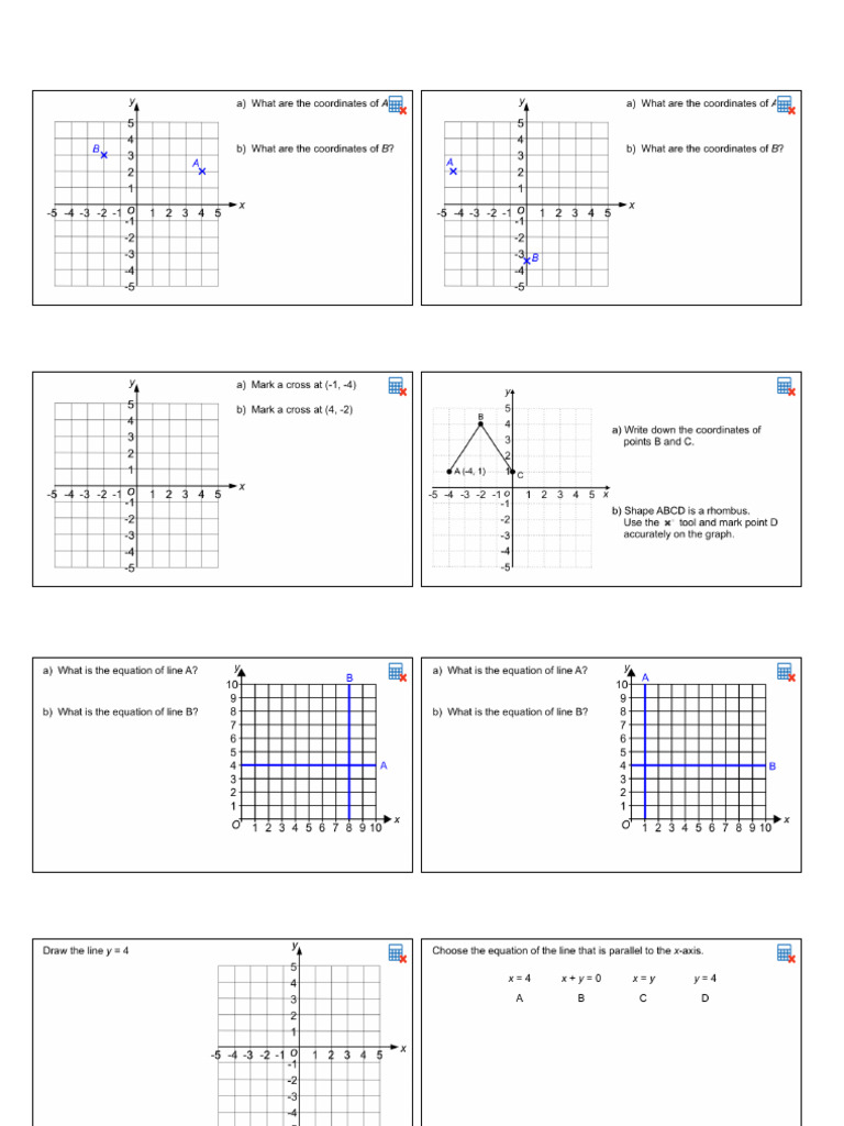 Y8 Lines Parallel To X and y Axis | PDF