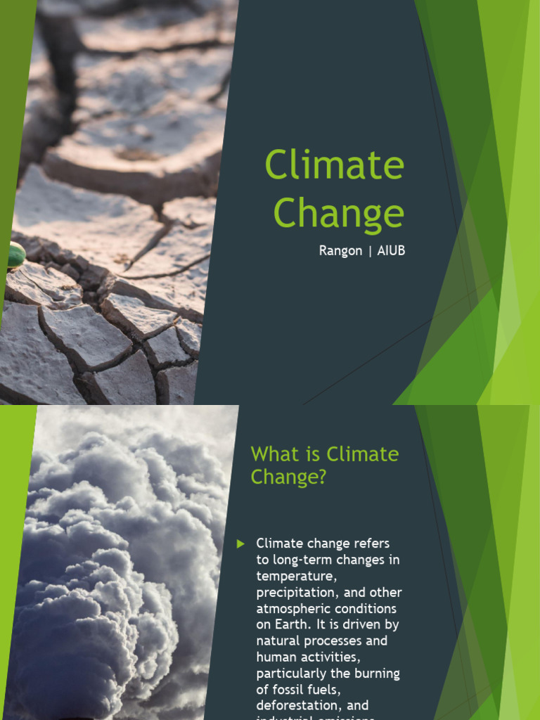 Climate Change Presentation | PDF | Climate Change | Greenhouse Gas