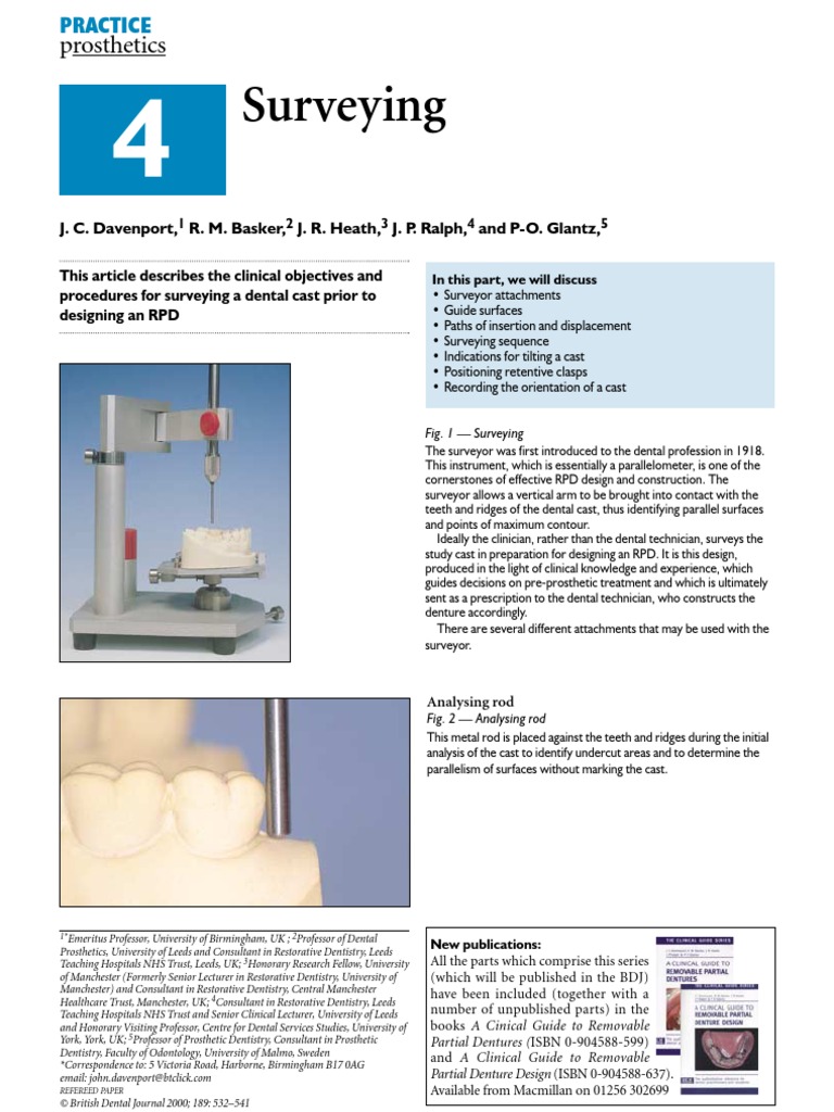 Surveying | Dentures | Dentistry