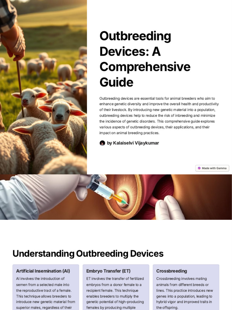 Outbreeding Tools for Breeders | PDF | Selective Breeding | Plant Breeding