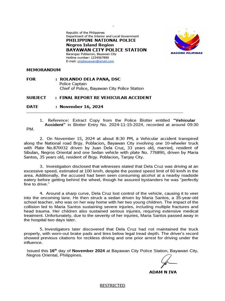 Police Report | PDF | Prosecutor | Law Enforcement