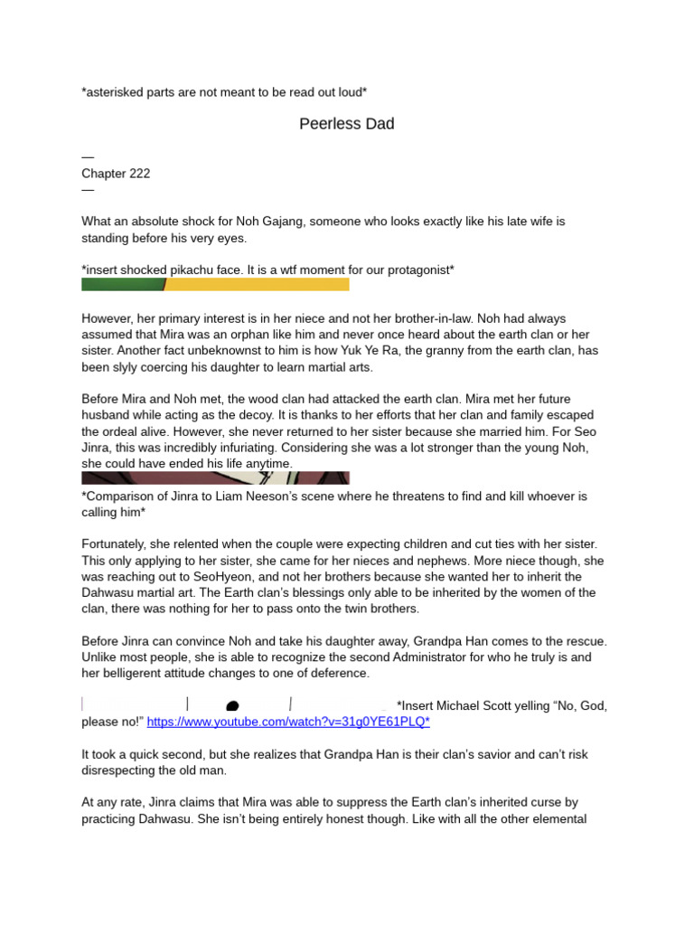 Peerless Dad Chapters 222-239 | PDF | Dragon