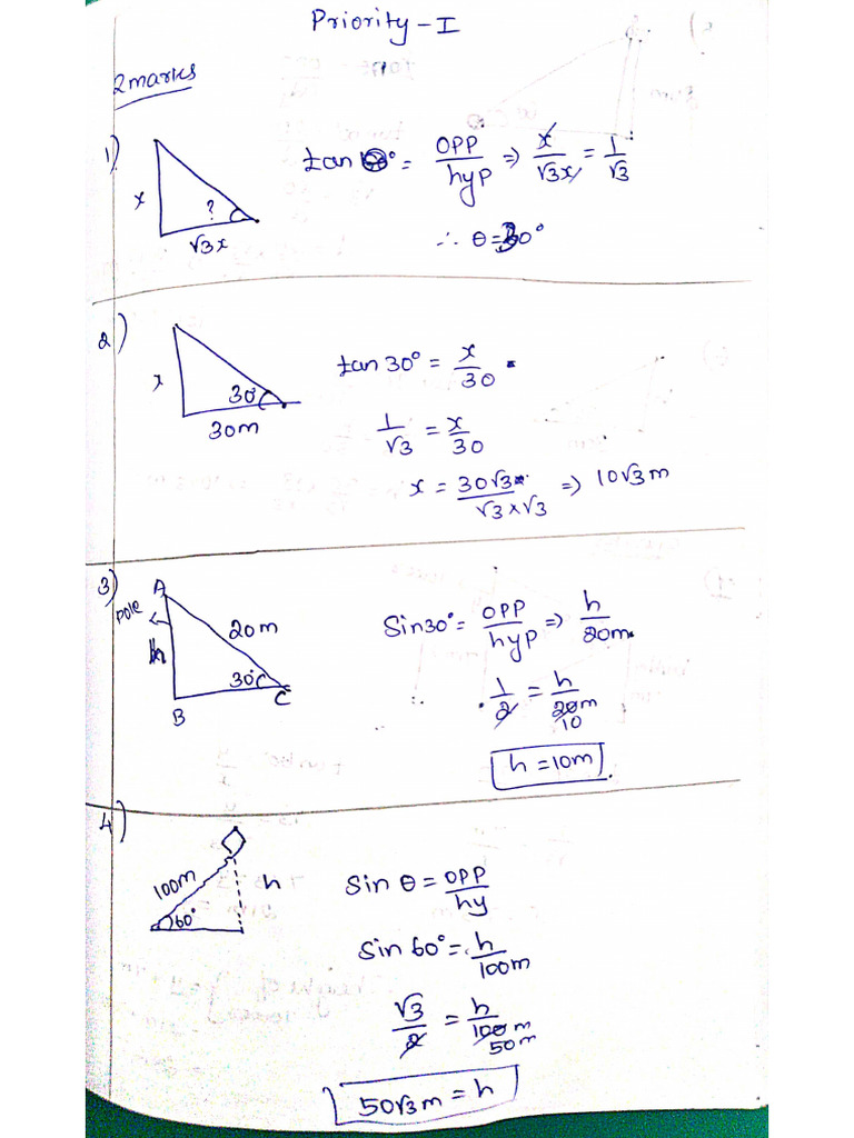 Some Application of Trigonometry | PDF