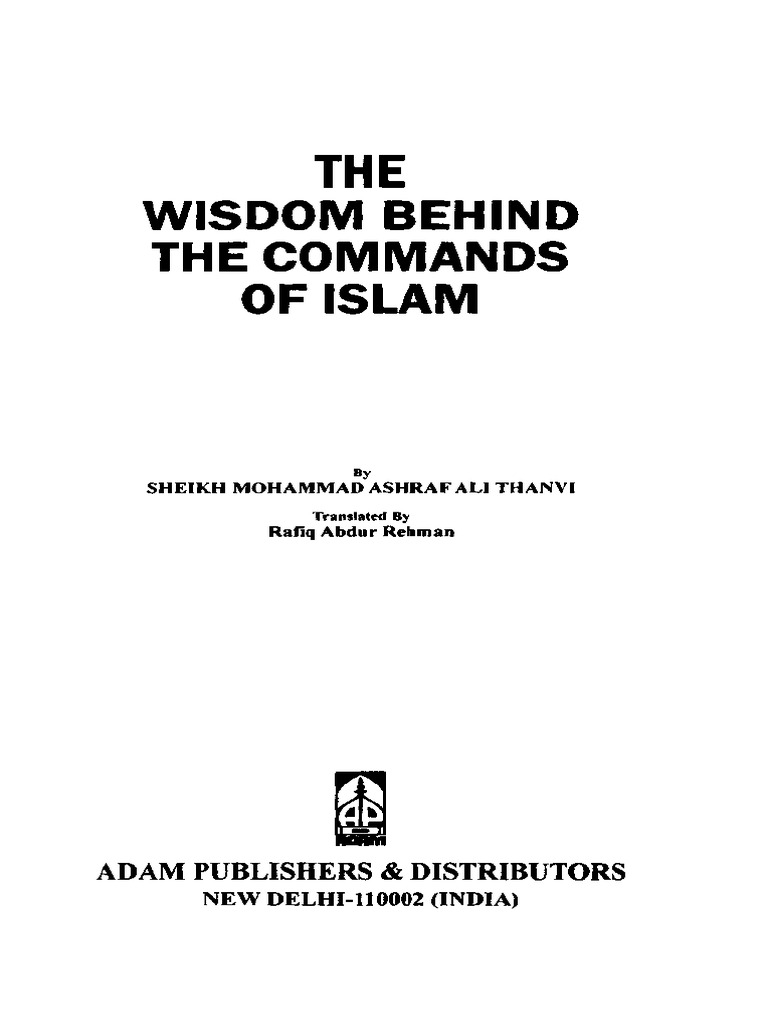 The Contents of The Wisdom Behind The Commands of Islam | PDF | Sharia