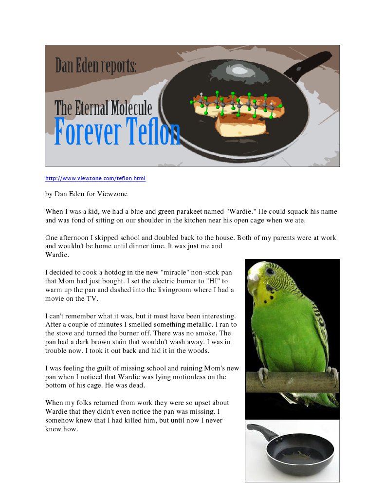 Forever TEFLON - The Eternal Molecule | PDF | Polychlorinated Biphenyl ...