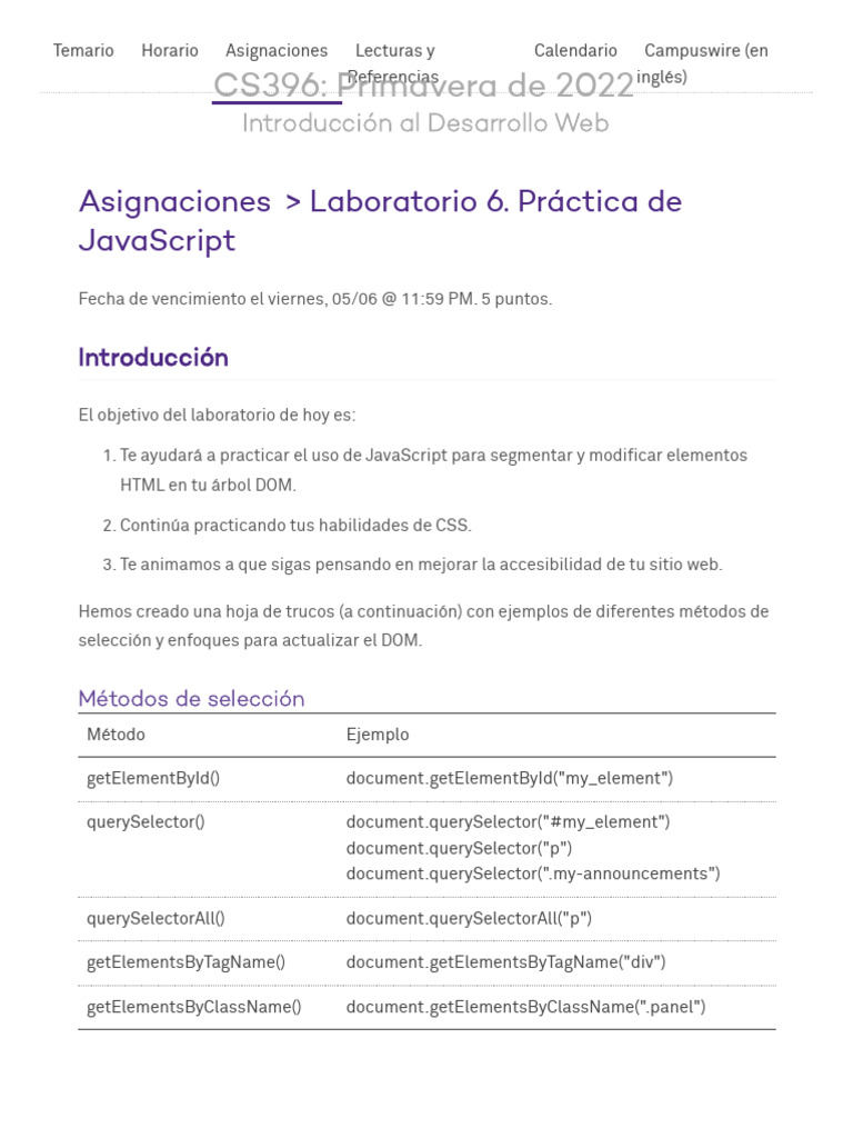 Webdev-Labs - Práctica de JavaScript - conZIP | PDF | Modelo de objeto ... Webdev-Labs - Práctica de JavaScript - conZIP | PDF | Modelo de objeto ...