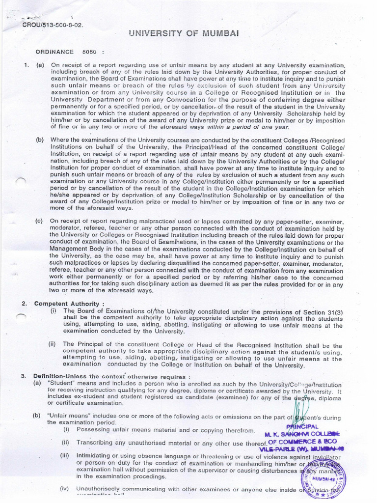 2.5.2 Mechanism To Deal With Internal Examination Related Grievances Is ... 2.5.2 Mechanism To Deal With Internal Examination Related Grievances Is ...