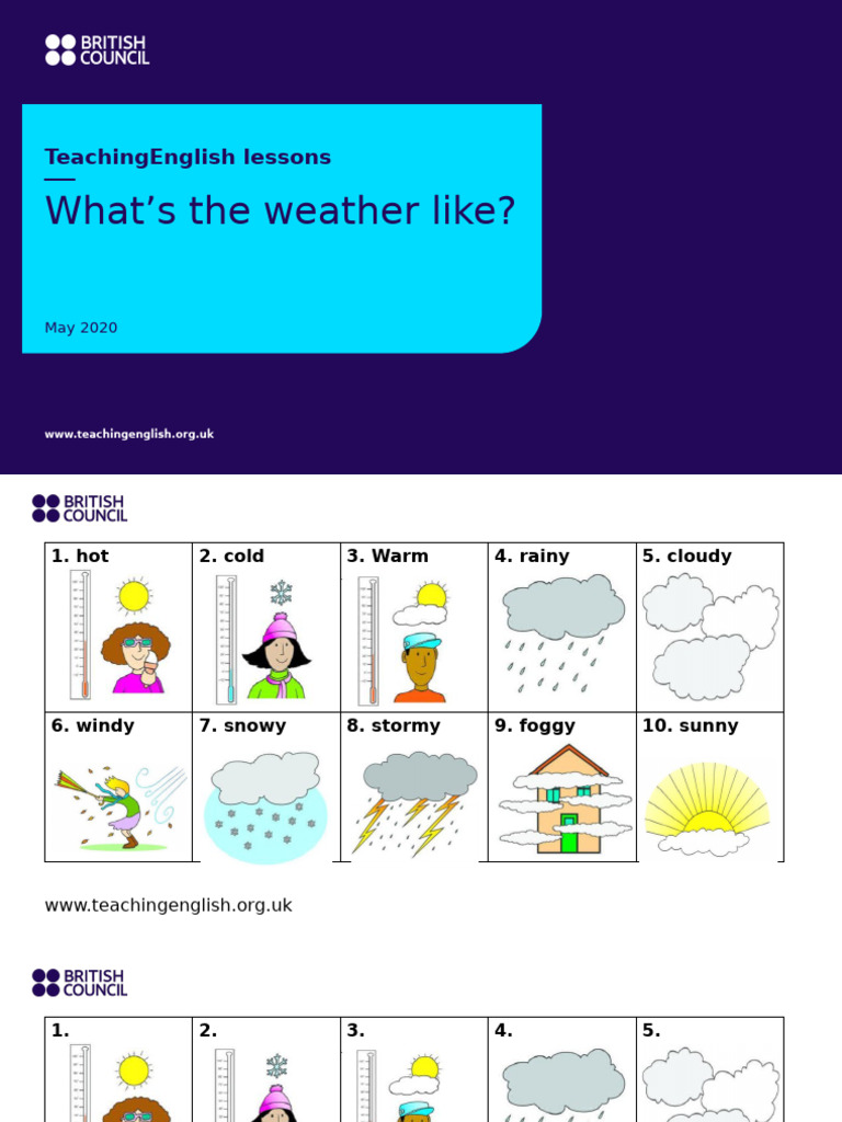 Whats The Weather Like F2F Presentation | PDF