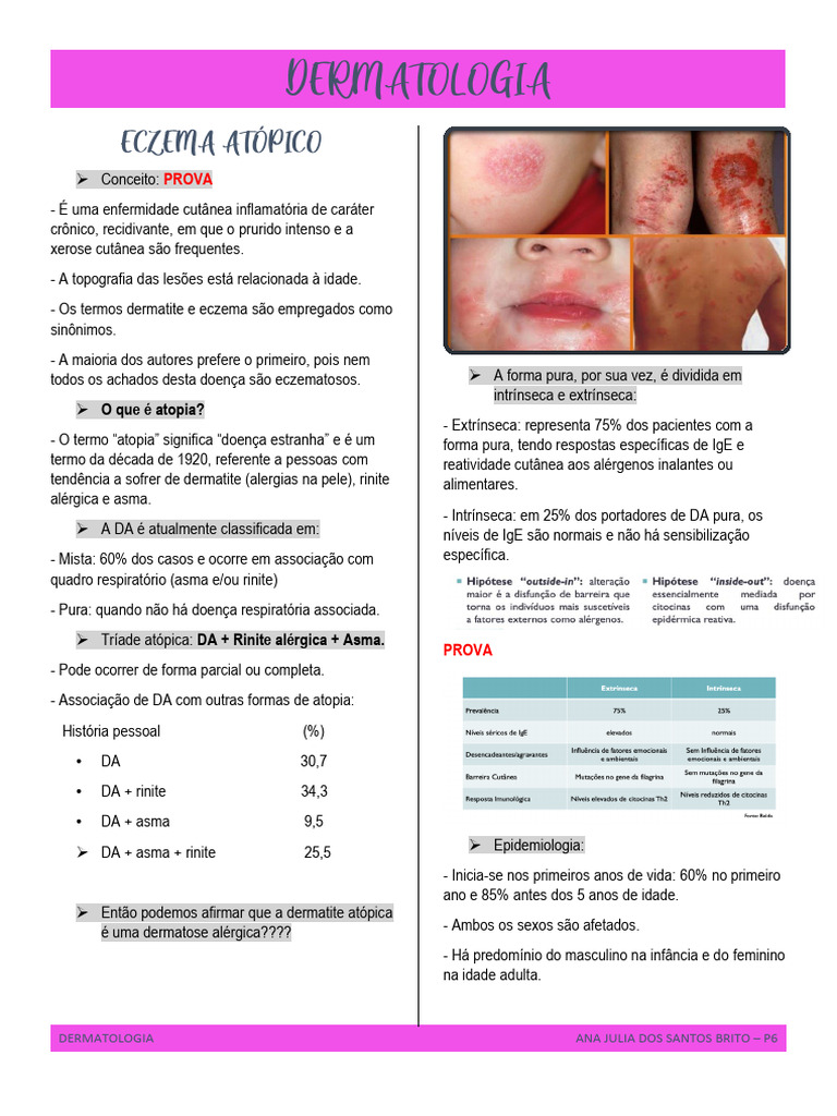 Eczema Numular: Conceitos e Tratamentos | PDF | Dermatite | Alergia