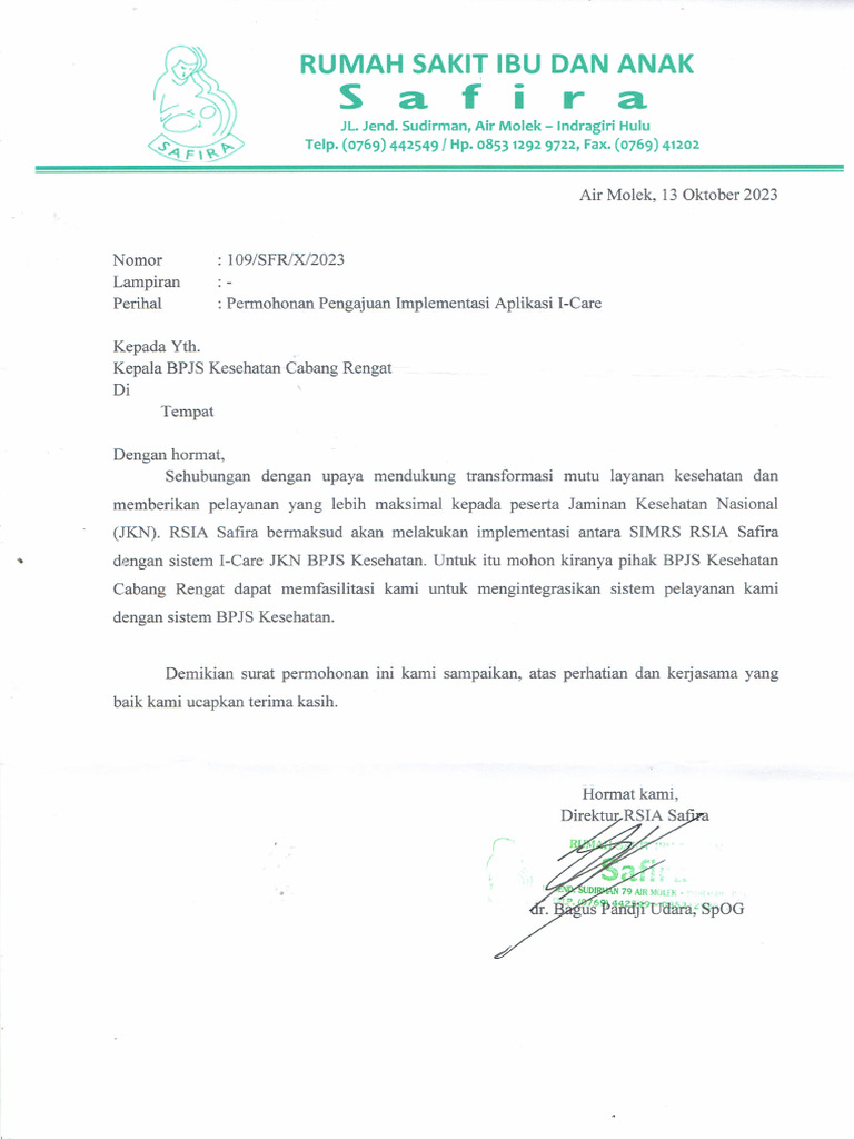 Pengajuan I-Care BPJS | PDF