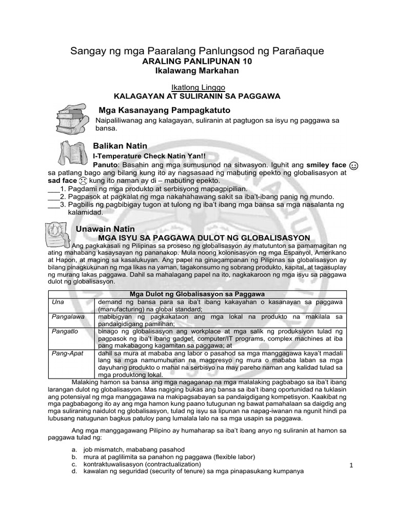 AP Grade10 Quarter2 Module Week3 | PDF