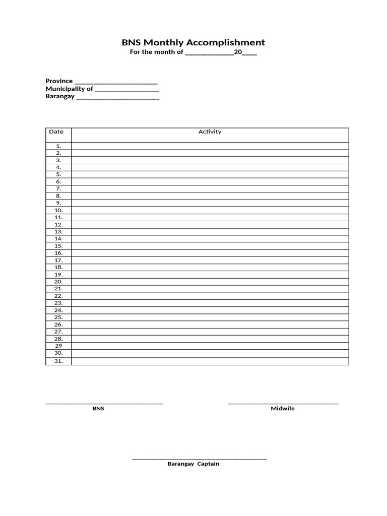 Accomplishment (BNS) | PDF