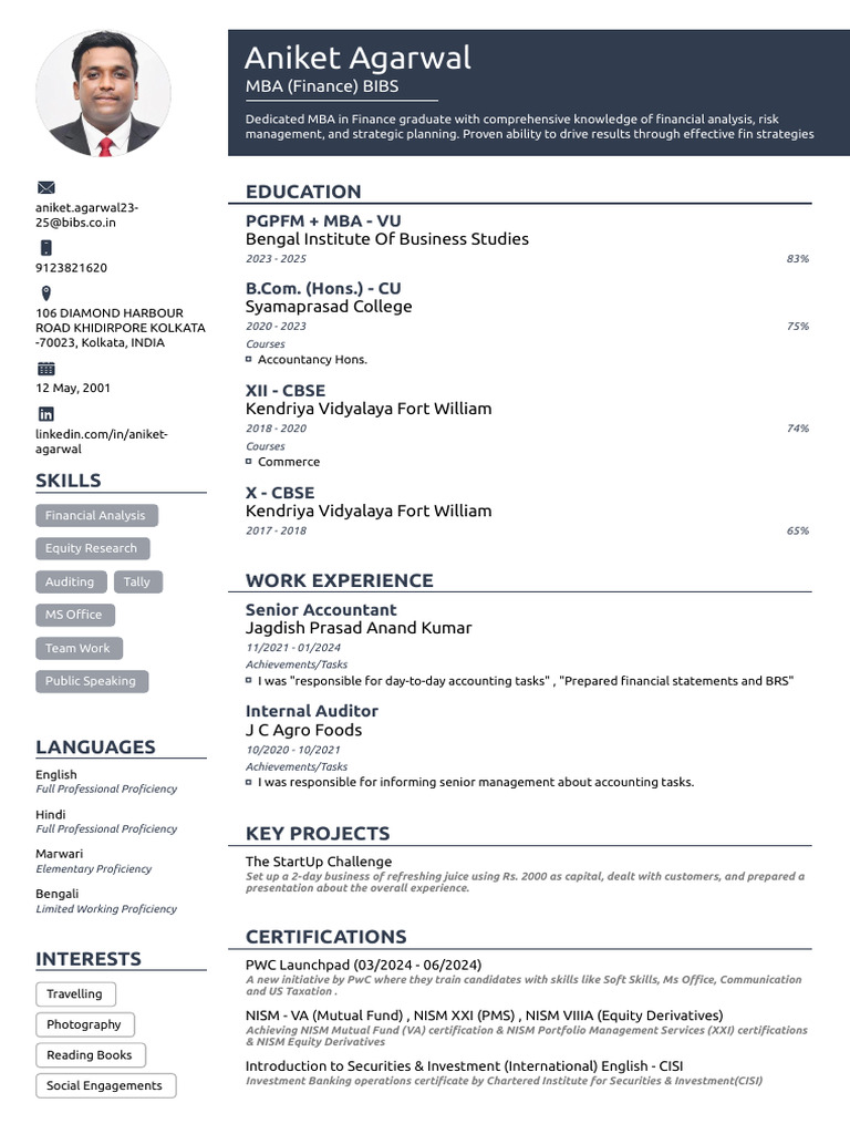Aniket Agarwal . | PDF | Investing | Accounting Aniket Agarwal . | PDF | Investing | Accounting