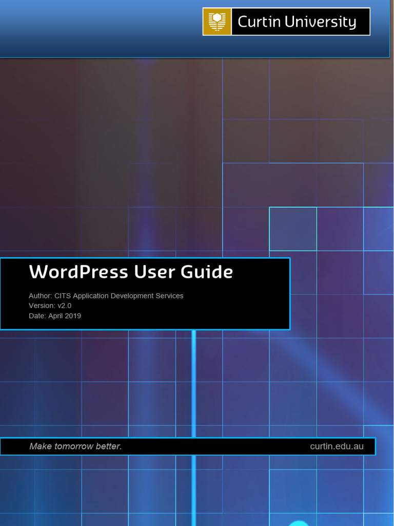 WordPress User Guide 2019v3 | PDF | Hyperlink | Websites