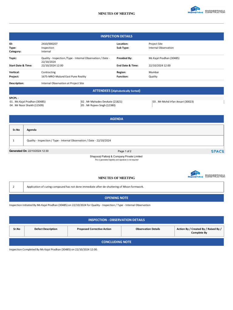 ActionPoint in Sequence - 2410-000207 | PDF