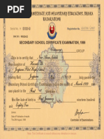 SSC Certificate Editable Format | PDF