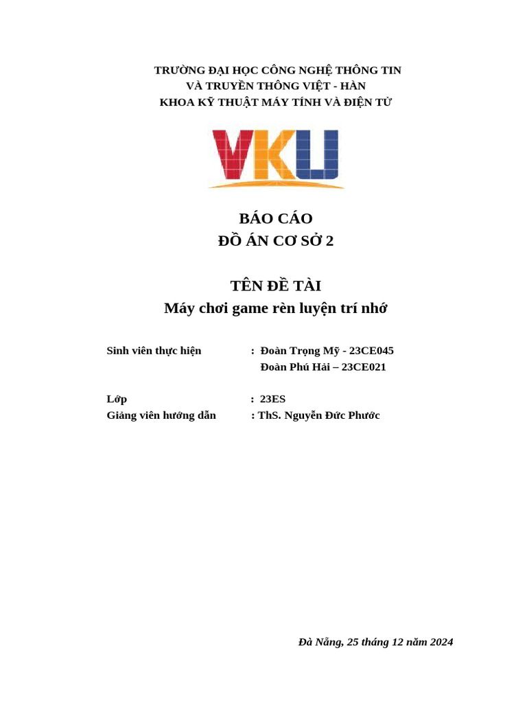 Báo Cáo DACS 2 (Goc) | PDF