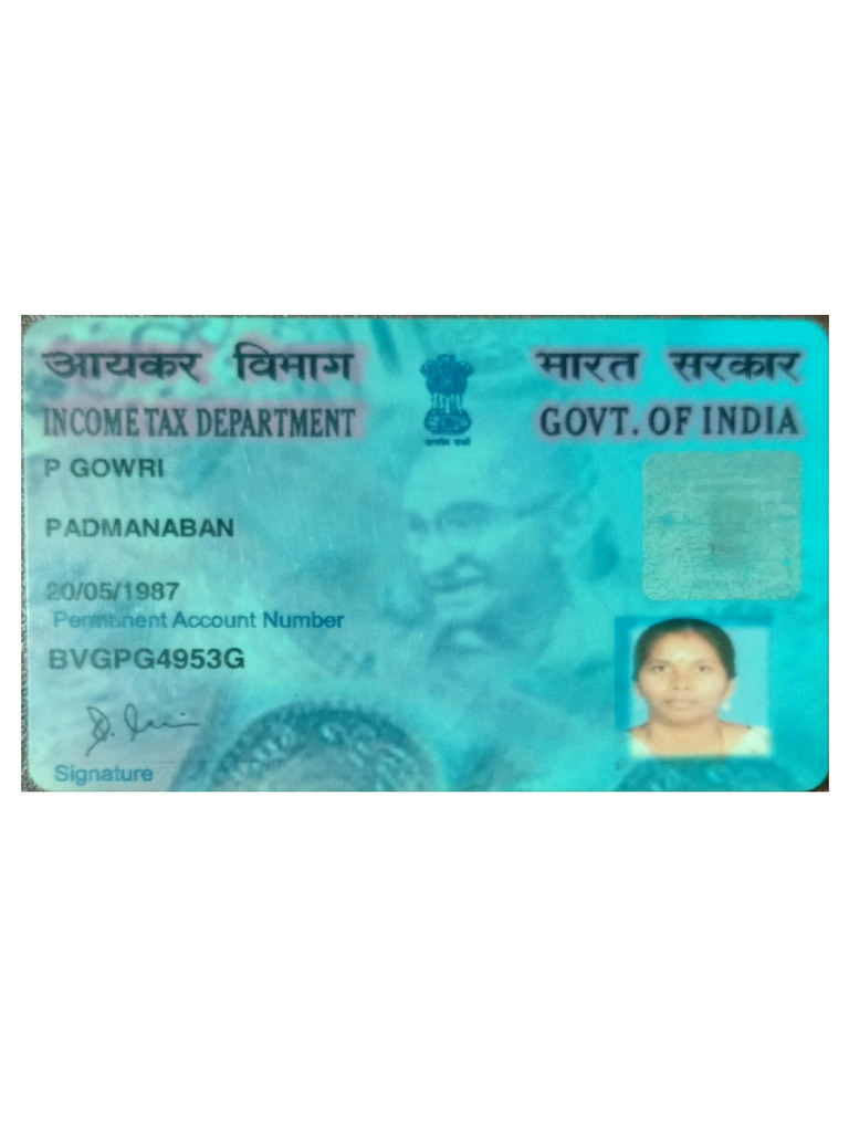 Gowri Pan Card | PDF