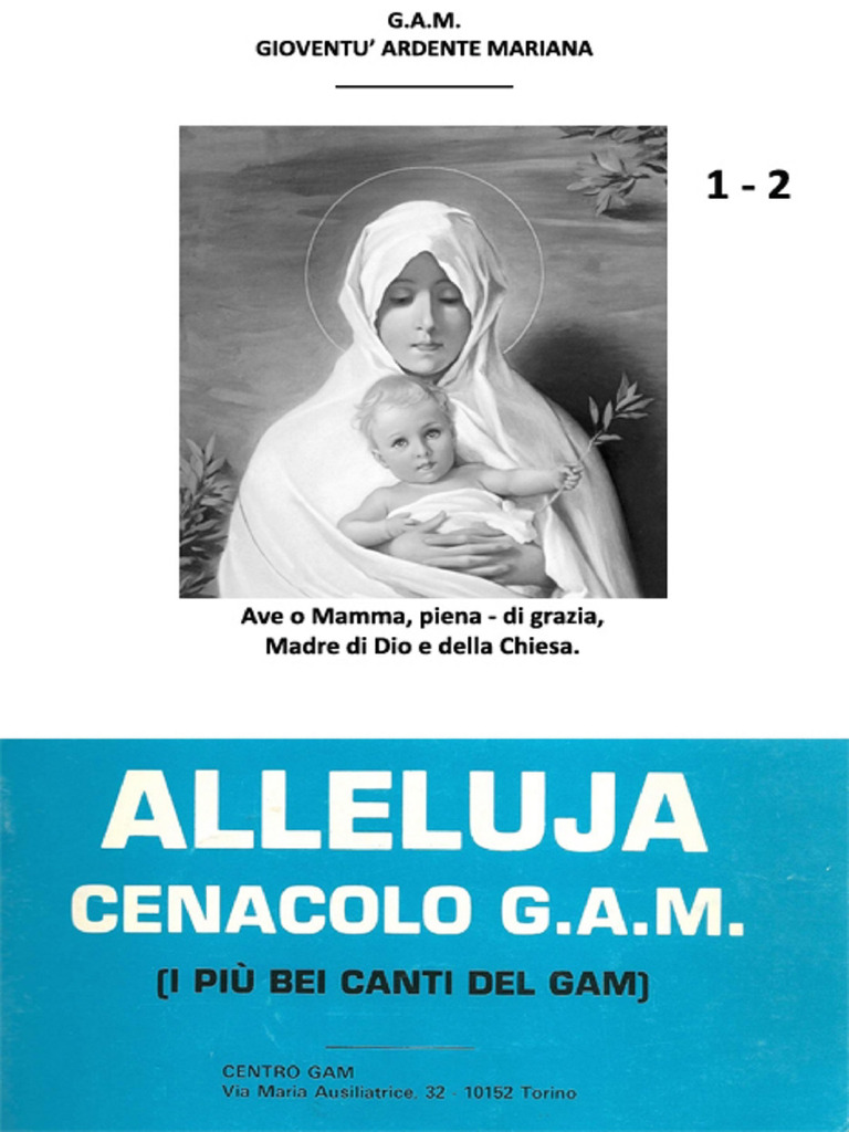 ALLELUJA Cenacolo GAM 1 2 Tutti I Canti | PDF