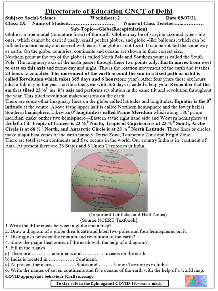 Cohort 2 - Group 5 - Class 9 - 08 July - English | PDF | Earth | Latitude